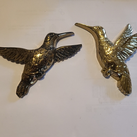 Homco | Art | Vintage Homco Golden Hummingbird Wall Decor From 982 ...
